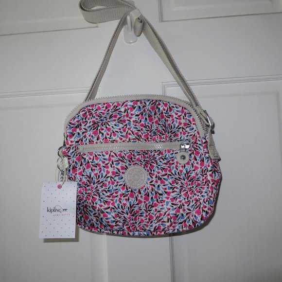 Kipling | Bags | Kipling Keefe Floral Design Shoulder Crossbody Bag Nwt ...